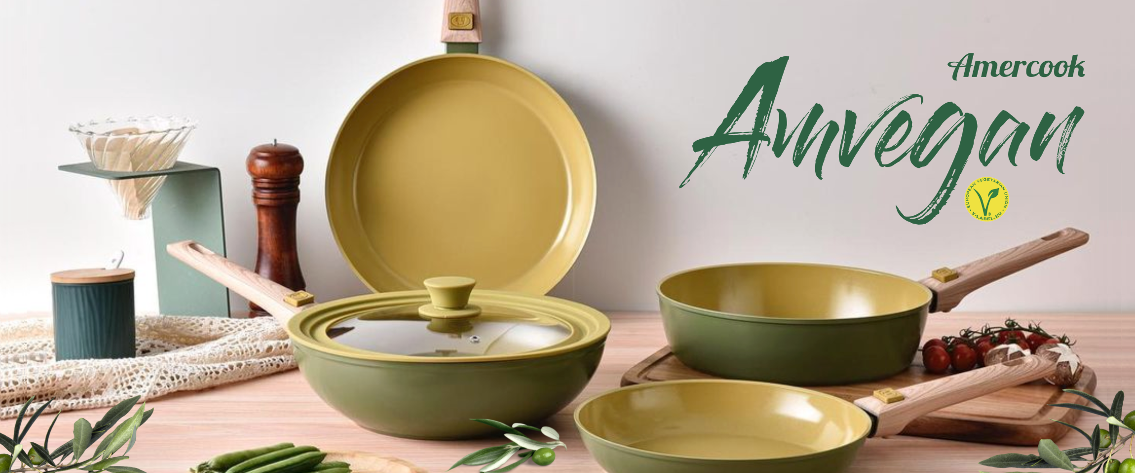 Amvegan, la gama de menaje de cocina más natural de Amercook – Amercook Europe